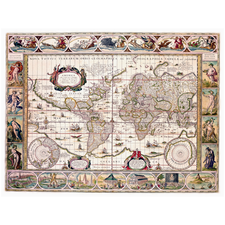 Map of the World 1635 | Historic Jamestowne
