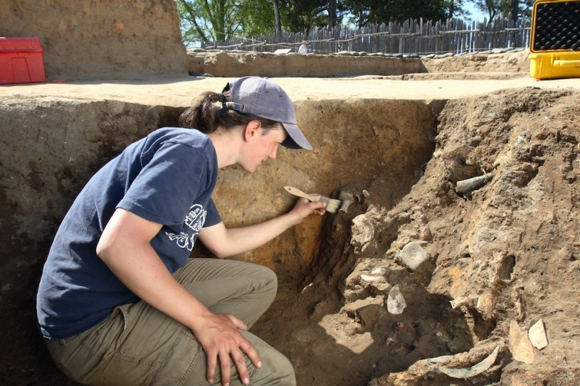 Archaeologist-Mary-Anna-Richardson-at-work-in-the-cellar1 | Historic ...