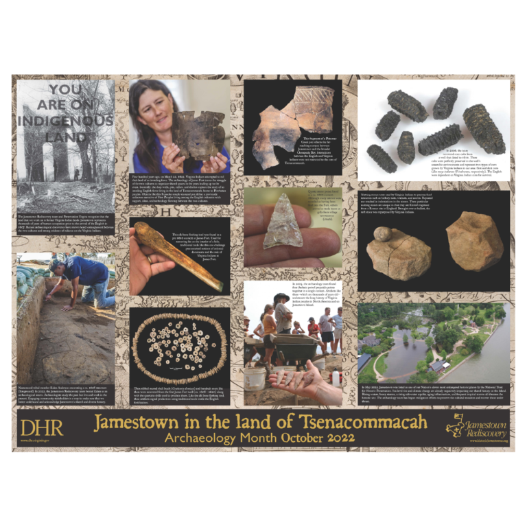 Jamestown in Tsenacommacah Poster | Historic Jamestowne