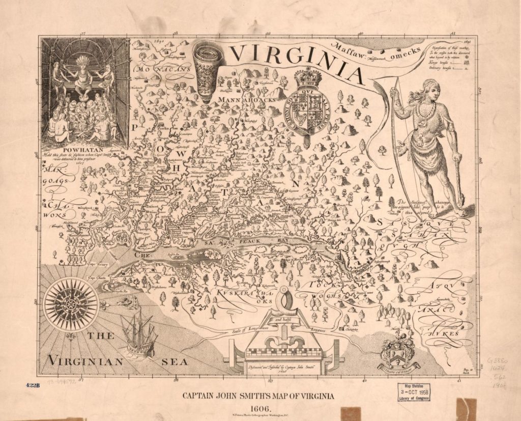 Captain John Smith’s Map of Virginia | Historic Jamestowne
