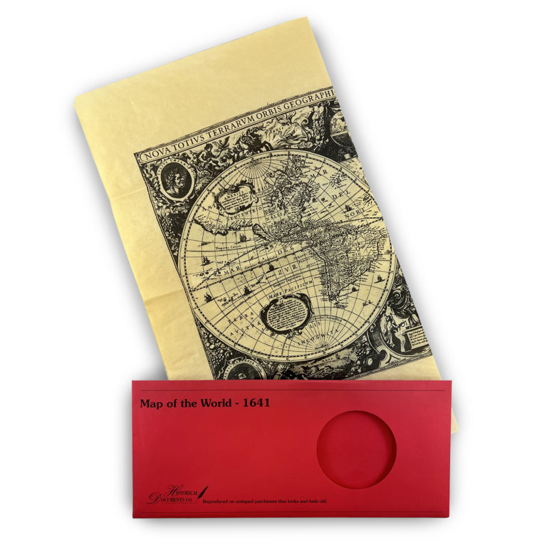 Map of the World 1641 | Historic Jamestowne