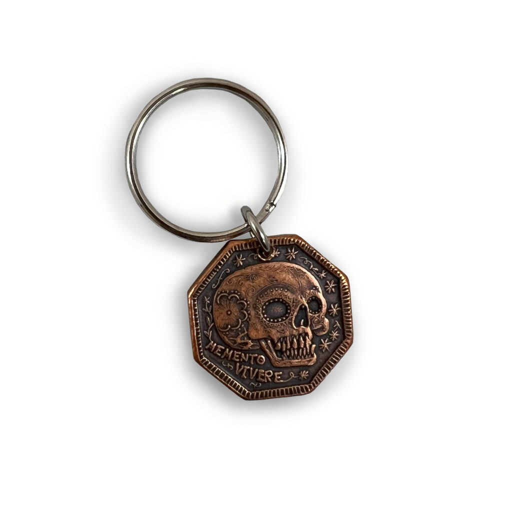 Memento Mori Copper Keychain | Historic Jamestowne