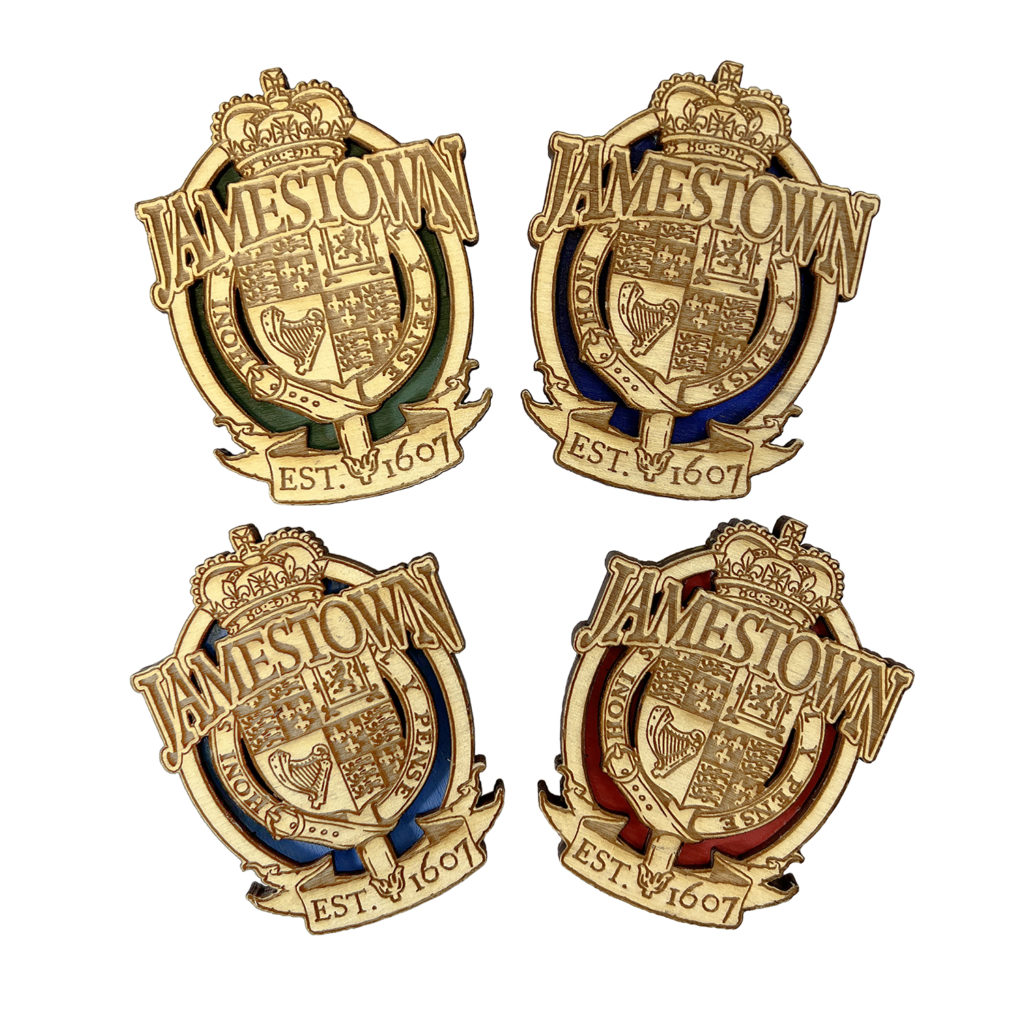 Jamestown Crest Wood Magnet | Historic Jamestowne