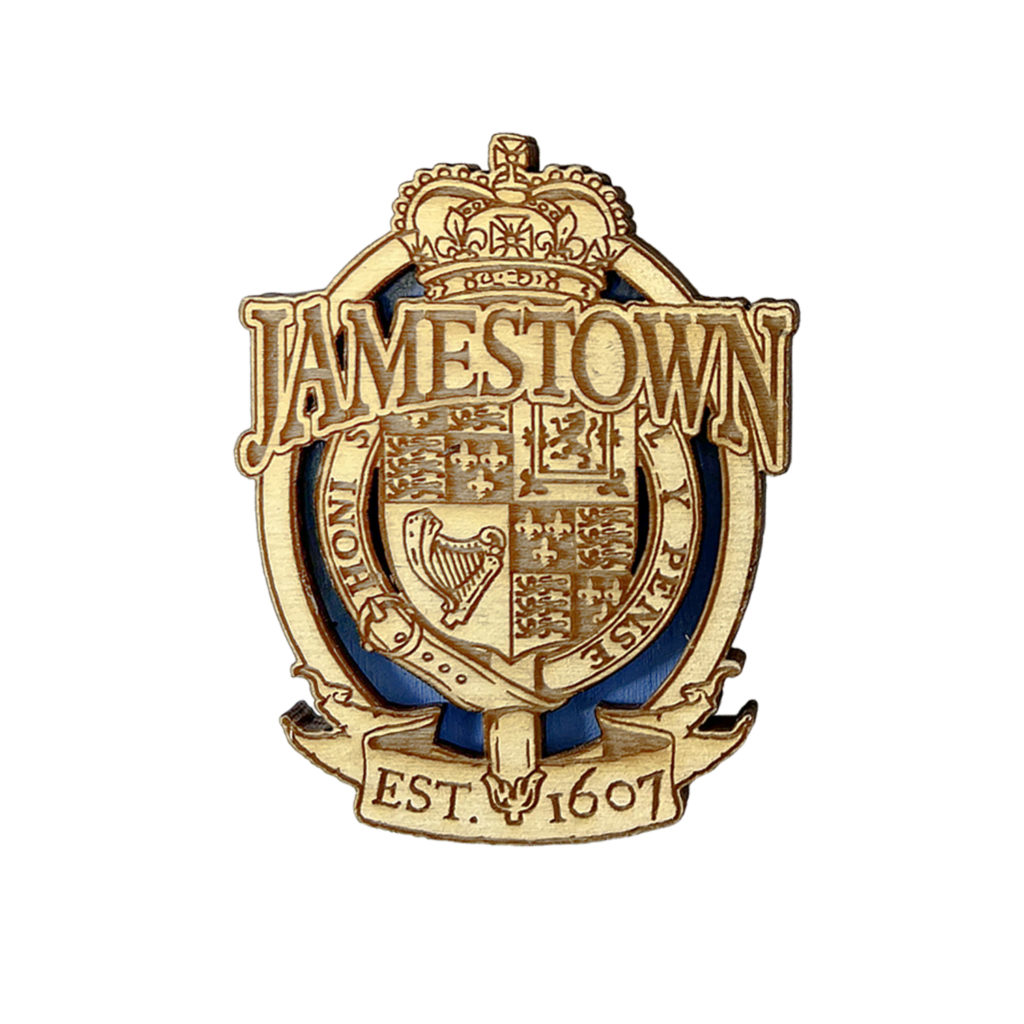 Jamestown Crest Wood Magnet | Historic Jamestowne