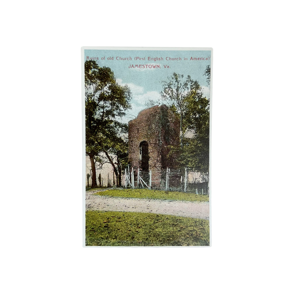 Vintage Church Tower Sticker | Historic Jamestowne