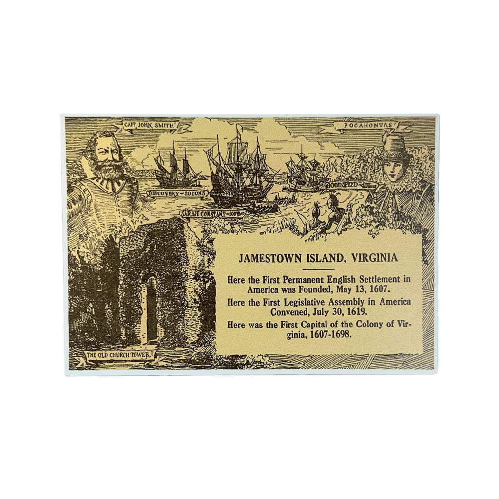 Vintage Engraving Sticker | Historic Jamestowne